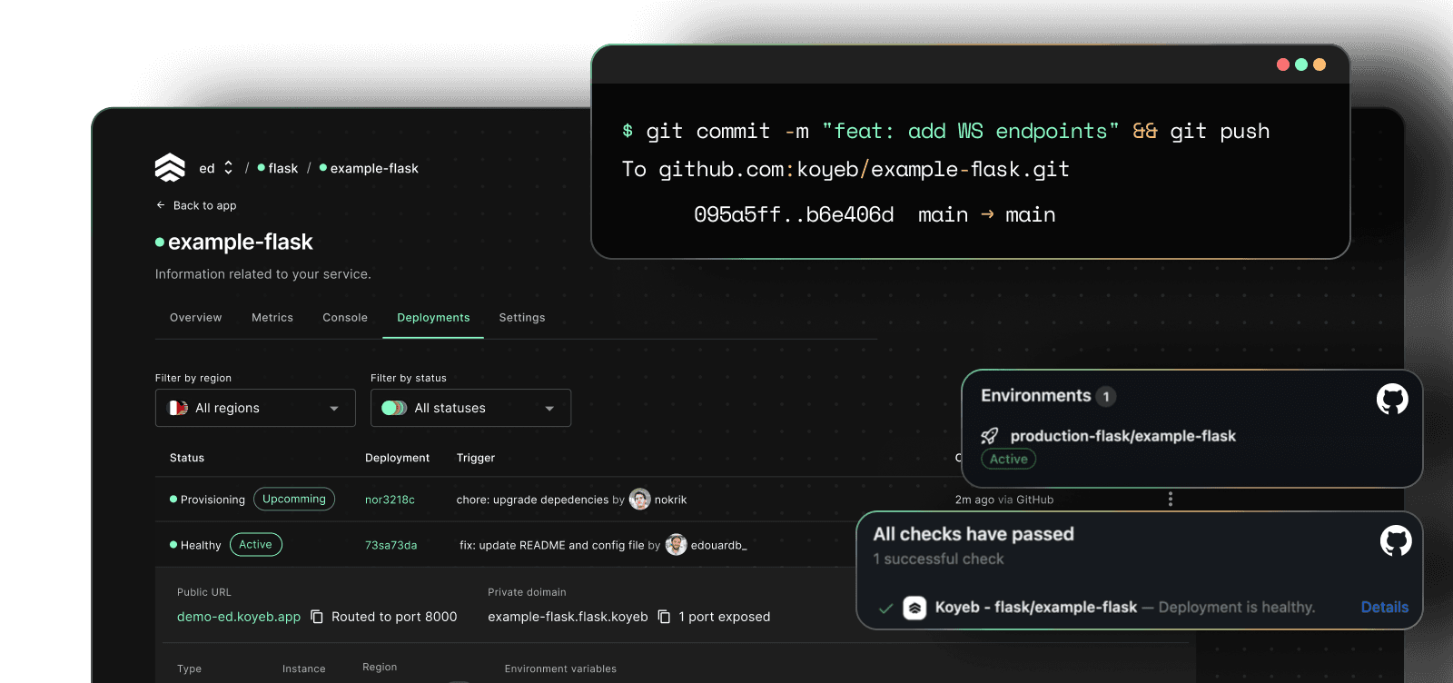 Koyeb: Push code to production, everywhere, in minutes