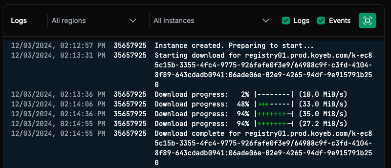 Koyeb: High-performance Infrastructure for APIs, Inference, and Databases