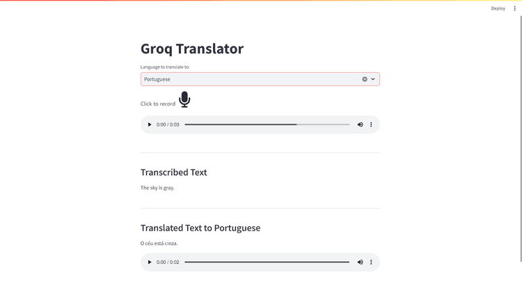 Using Groq to Build a Real-Time Language Translation App