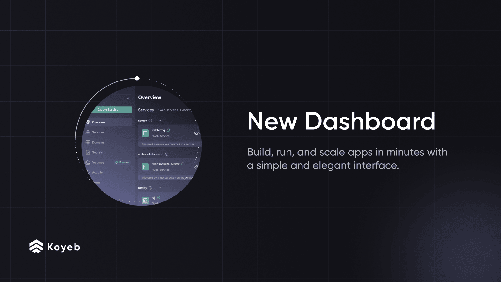 New Dashboard Build Run And Scale Apps In Minutes With A Simple And